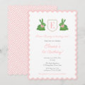 Wavy Edge Some Bunny Is One 1st Birthday Party Invitation | Zazzle