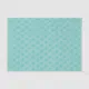 Wavy Scallops Pattern White Aqua Tissue Paper | Zazzle