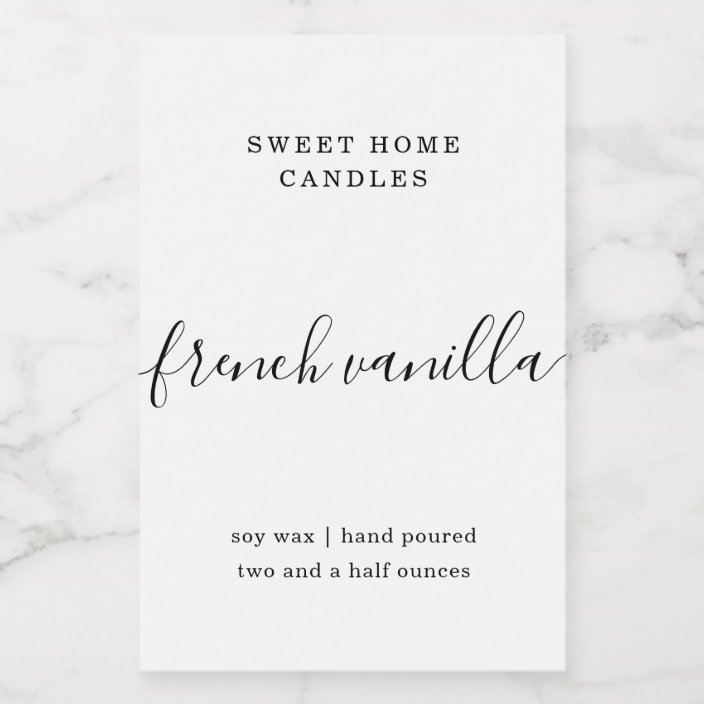 Wax Melts Label 3x2" Sticker | Zazzle.com