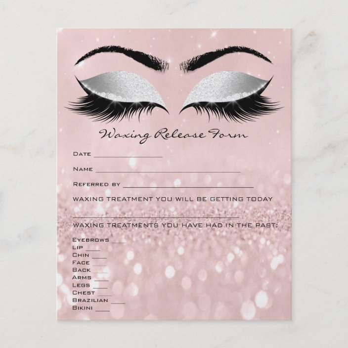 Waxing Depilation Liability Waiver Release Form Flyer | Zazzle.com