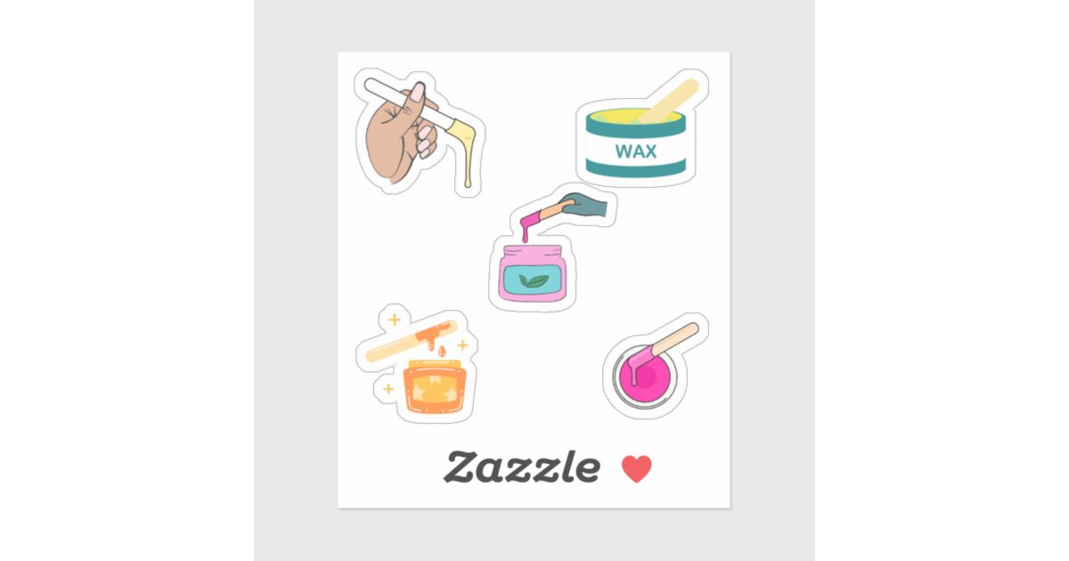 Waxing Stickers | Zazzle