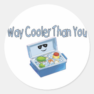 Way Cooler Than You Round Stickers
