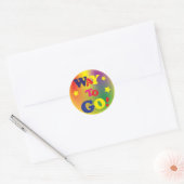 Way To Go Classic Round Sticker | Zazzle