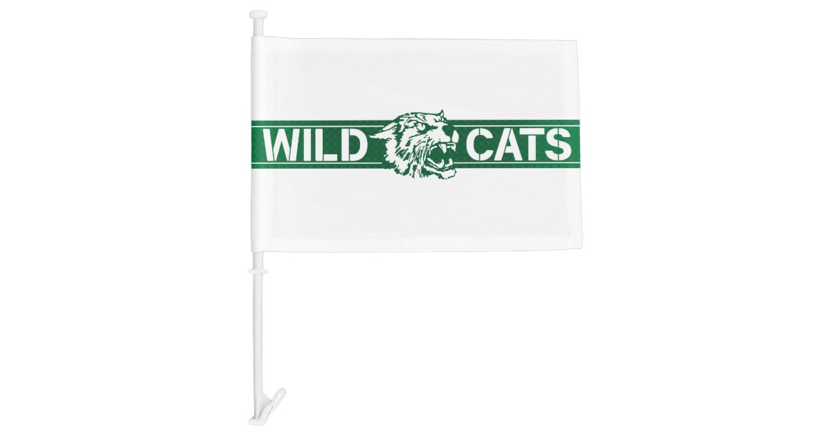 Wayland Union Wildcats #8 Car Flag | Zazzle