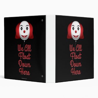 We All Float Down Here Binder | Zazzle