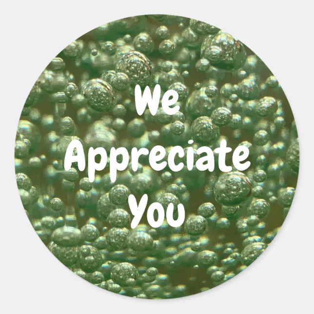 We Appreciate You Business Customer Appreciation Classic Round Sticker ...