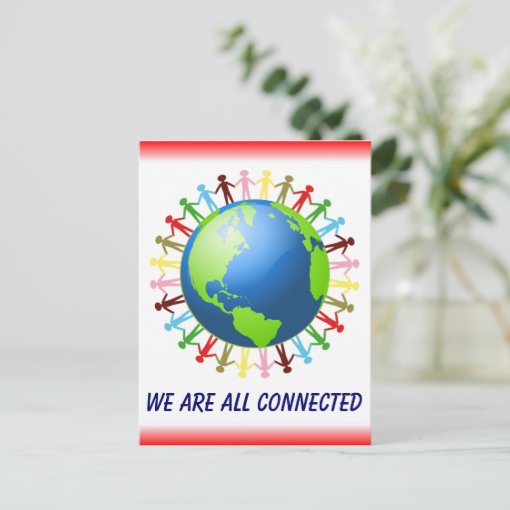 We Are All Connected postcard | Zazzle