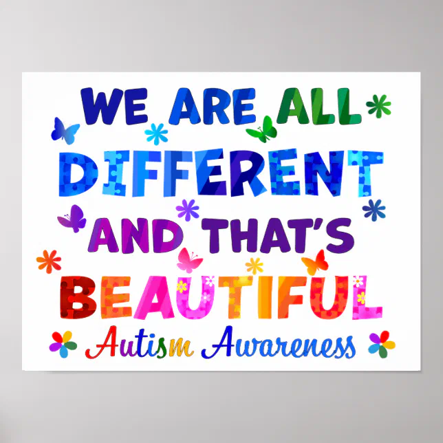 We Are All DIFFERENT Poster | Zazzle