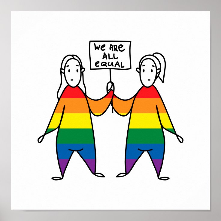 We Are All Equal Poster | Zazzle