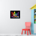 We are all human LGBTQ pride rainbow hands Poster | Zazzle
