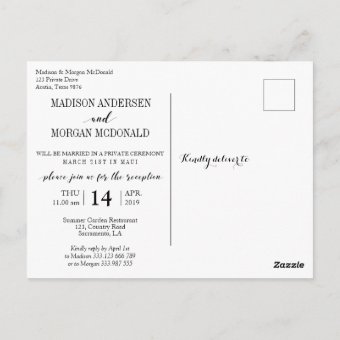 We are eloping gold World map reception invite | Zazzle