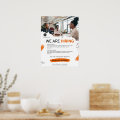 We Are Hiring Staff Custom BUSINESS logo Poster | Zazzle