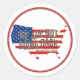 We Are Not Going Back USA Classic Round Sticker | Zazzle