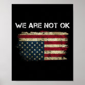upside down flag poster