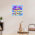 We Are One World Poster | Zazzle
