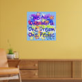 We Are One World Poster | Zazzle