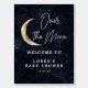 We Are Over The Moon Baby Shower Welcome Sign | Zazzle