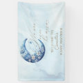 We Are Over The Moon Boy Baby Shower Banner | Zazzle