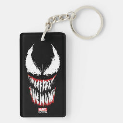 We Are Venom Fang Typography Keychain | Zazzle