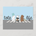 We Bare Bears - Tote Life! Postcard | Zazzle
