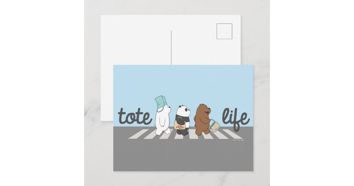 We Bare Bears - Tote Life! Postcard | Zazzle