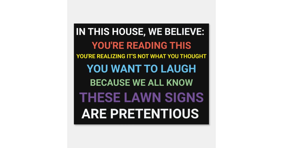 We Believe - Lawn Yard Sign | Zazzle