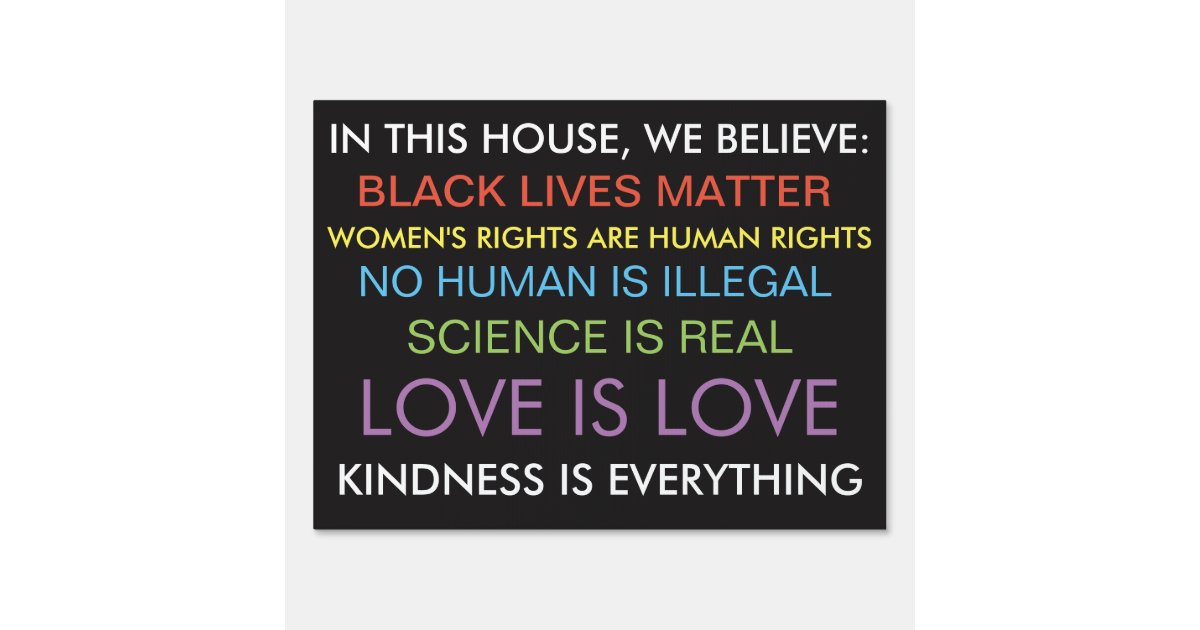 We believe...yardsign yard sign | Zazzle