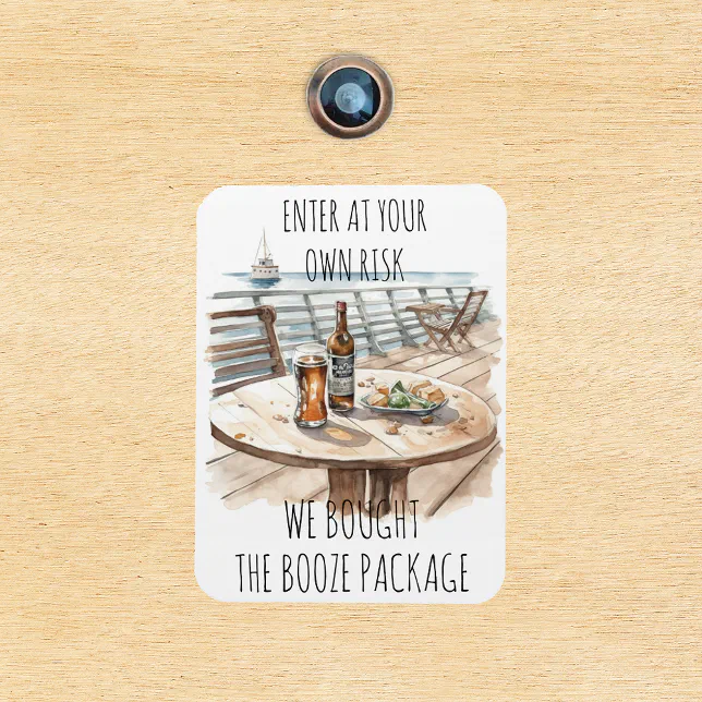 We Bought the Booze Package Cruise Magnet | Zazzle