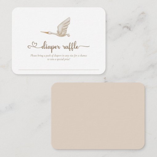 We Can Bearly Wait Diaper Raffle Note Card | Zazzle