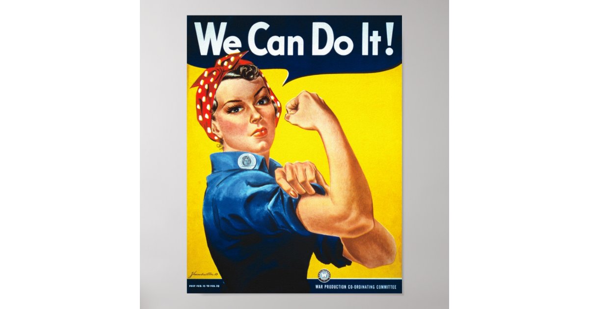 we can do it poster | Zazzle