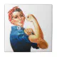 We Can Do It Rosie the Riveter Women Power Ceramic Tile | Zazzle