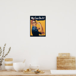 We Can Do It Vintage Ad Poster | Zazzle