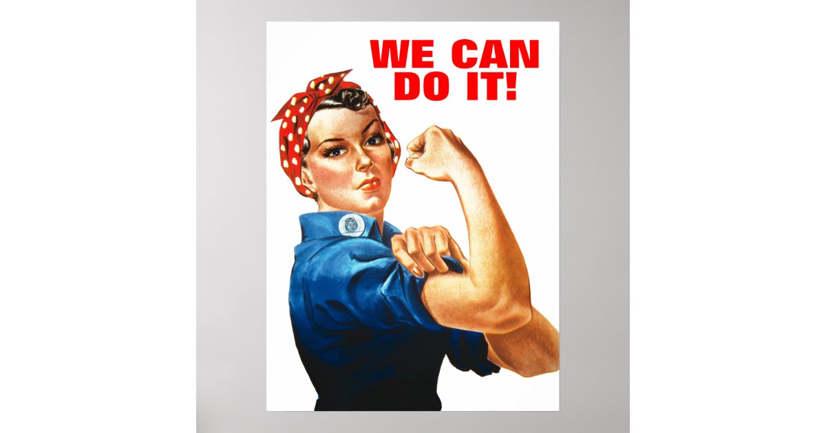 We Can Do It World War II Propaganda Poster | Zazzle
