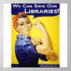 We can save our libraries poster | Zazzle