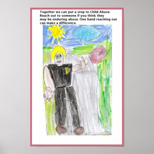 We can stop Child Abuse Poster | Zazzle.com