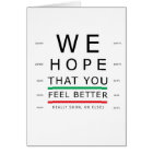Get Well, Eye Surgery Greeting Card | Zazzle.com