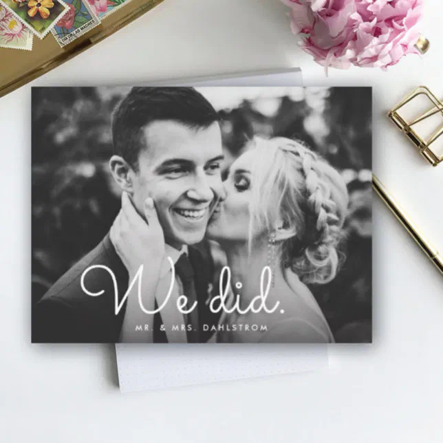 We Did Wedding Announcement | Zazzle