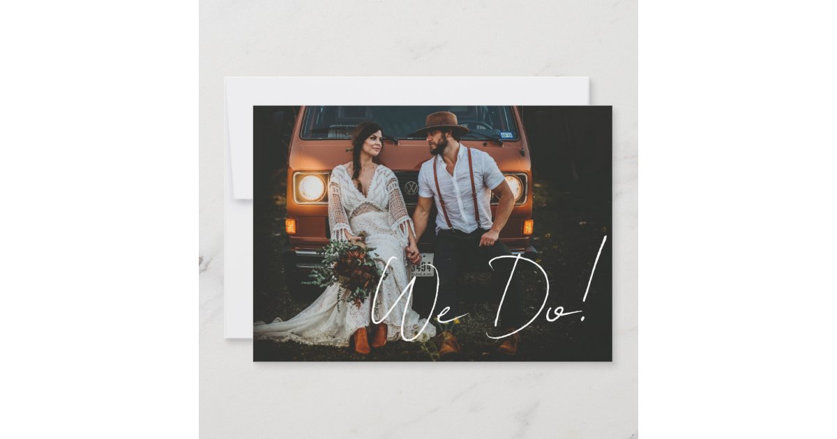 We Do Modern Farmhouse Wedding Invitation | Zazzle