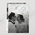 We Do Script 2 Photos QR Code Casual Wedding Invitation | Zazzle