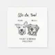 We Do Too 2 Dogs Faces Wedding Cocktail Napkins | Zazzle
