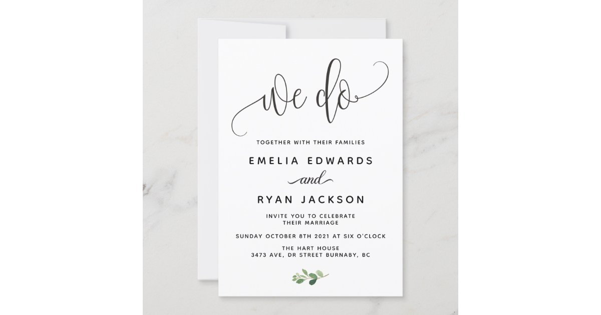 We do wedding invitation | Zazzle