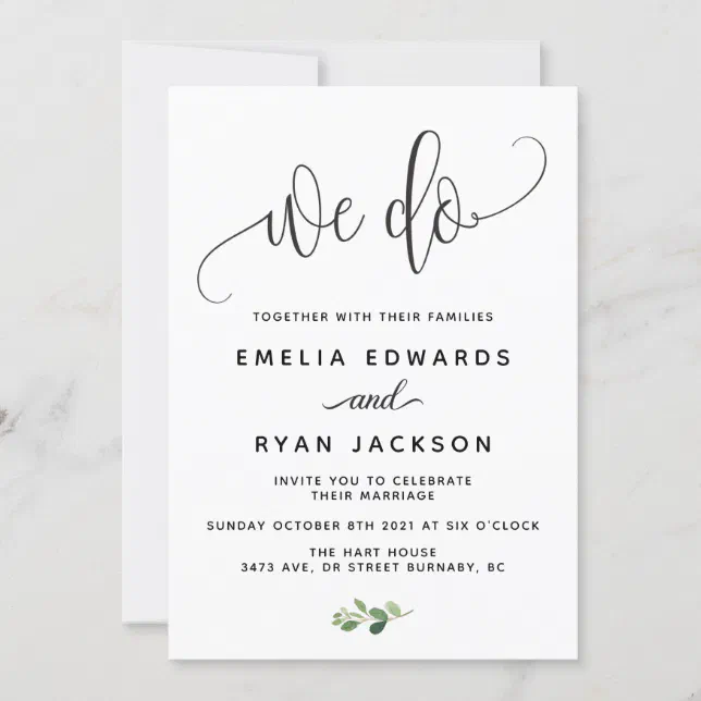 We do wedding invitation | Zazzle