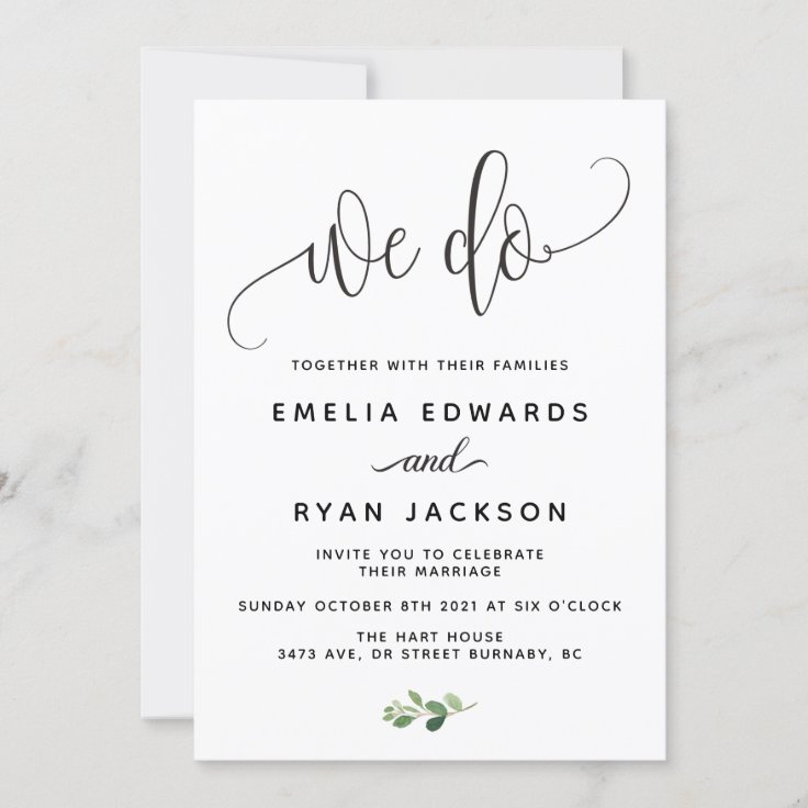 We do wedding invitation | Zazzle