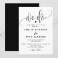 We Do Wedding invitation | Zazzle