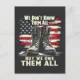 We Don't Know Them All But We Own Them all Invitation Postcard | Zazzle