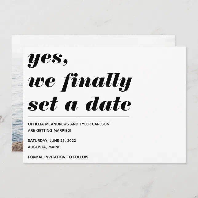 shall we set a date
