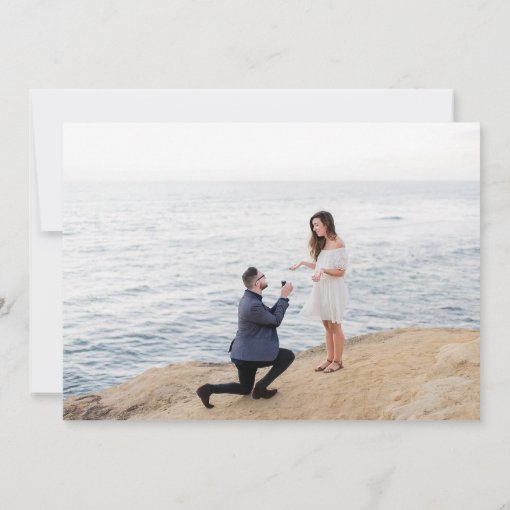 We Finally Set a Wedding Date Bold Typography Save The Date | Zazzle