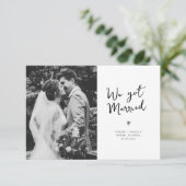 we got married wedding announcement | Zazzle