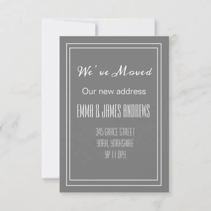 We Have Moved New Address Announcement | Zazzle