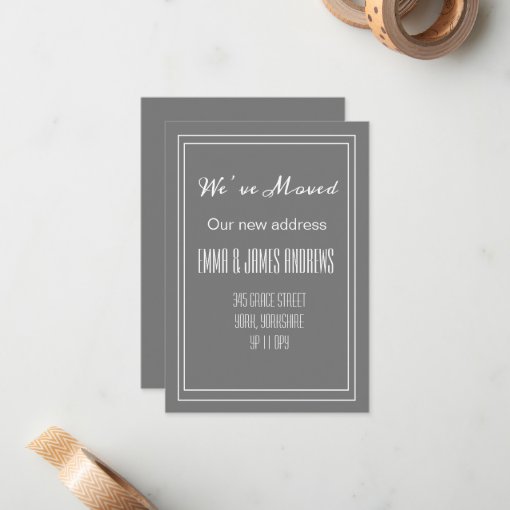 We Have Moved New Address Announcement | Zazzle